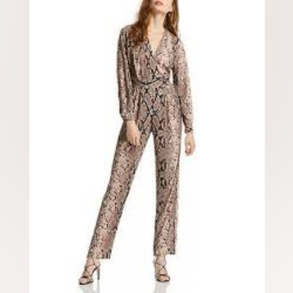 LINI | Pants & Jumpsuits | Snake Print Jumpsuit Lini Women Small | Poshmark